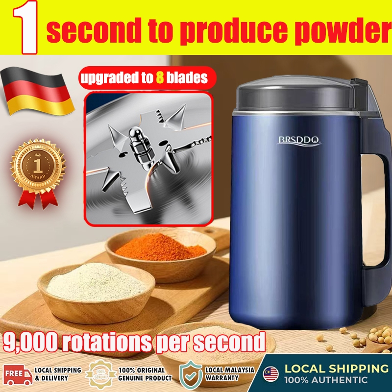 【9000 RPM】Mini Grinder Machine with 8-blade 300W Portable Grinder for ...