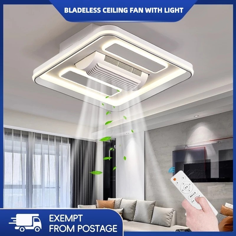 Leafless ceiling fan, embedded ceiling fan with light, modern ...
