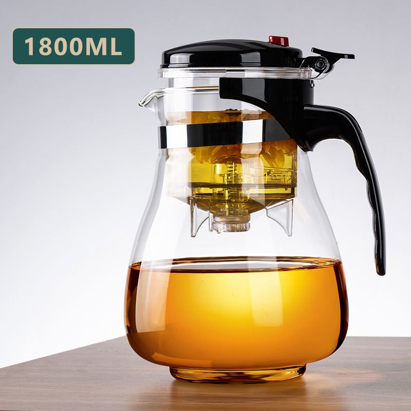 GIANXI Press Art Glass Chinese Teapot With Filter Tea Pot Set jug dan gelas cawan dan teko air ...
