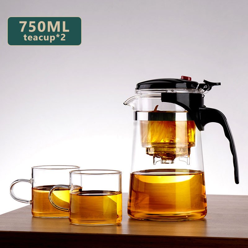 GIANXI Press Art Glass Chinese Teapot With Filter Tea Pot Set jug dan gelas cawan dan teko air ...