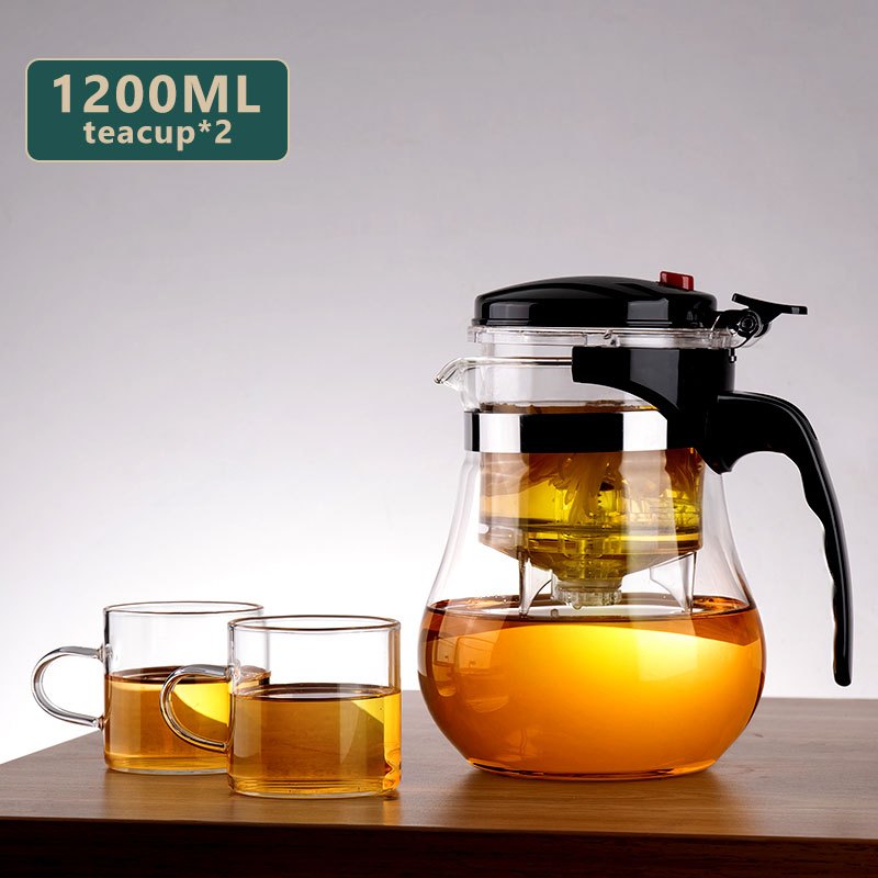 GIANXI Press Art Glass Chinese Teapot With Filter Tea Pot Set jug dan gelas cawan dan teko air ...