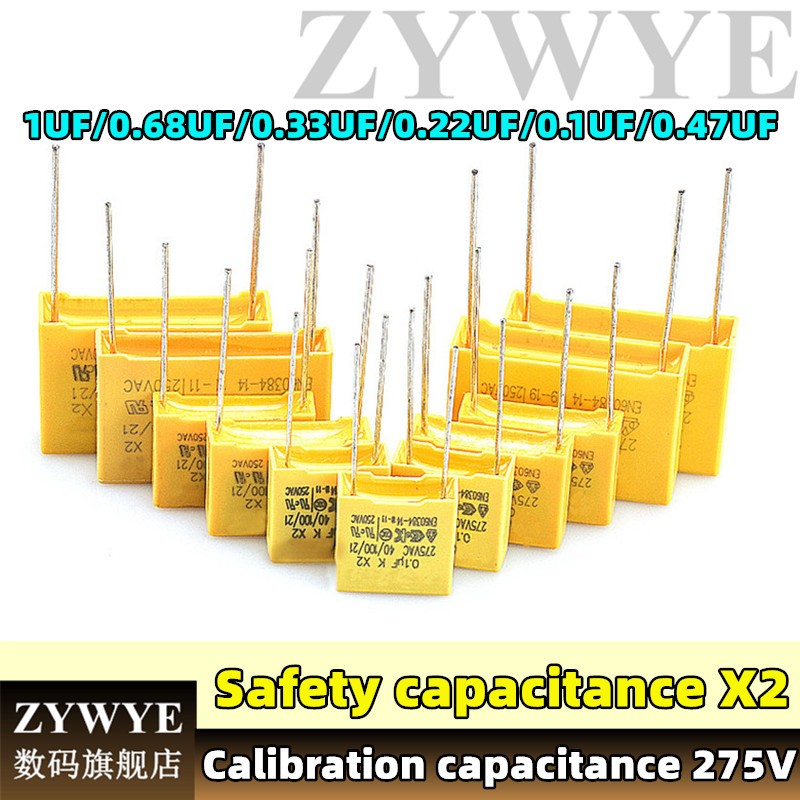 Safety Capacitor X2 1UF/0.68/0.33/0.22/0.1 uf/0.47 UF Correction ...