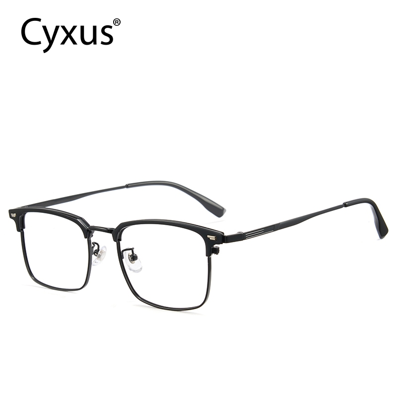 Cyxus Half Rim Browline Blue Light Filter Computer Glasses for Anti Eye ...