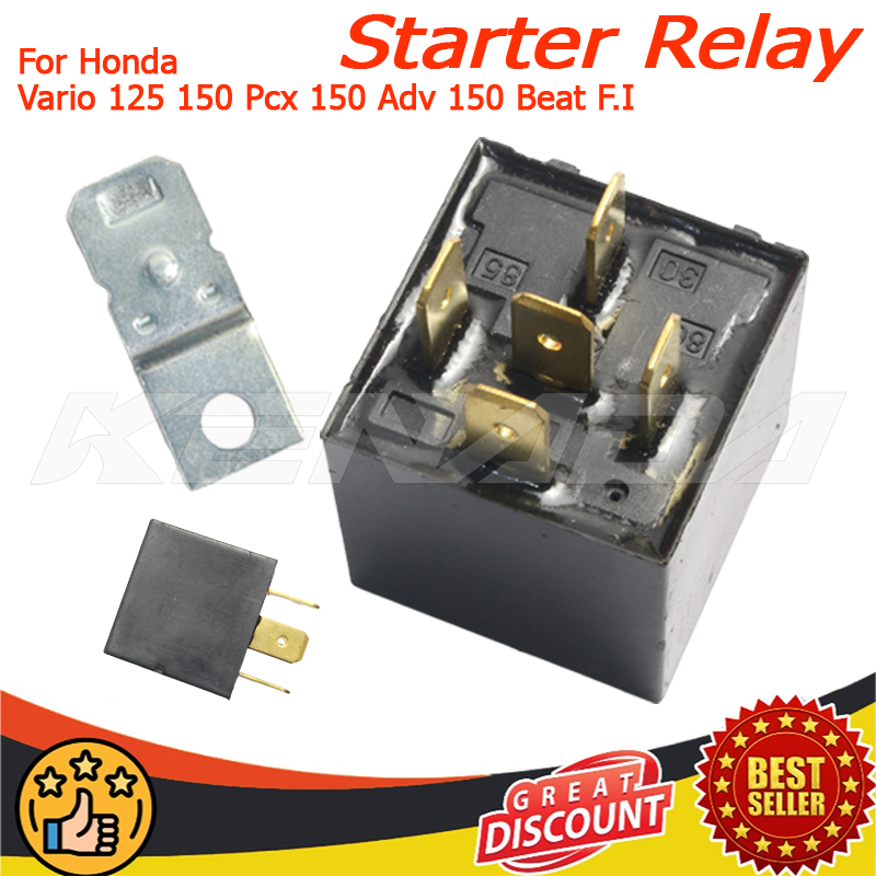 Starter Relay Comp Power (5 Pin) For Vario 125 150 Pcx 150 Adv 150 Beat ...