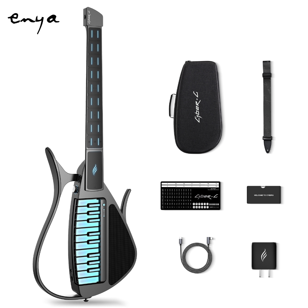 Cyber-G by Enya Stringless Smart Backing Guitar,Chord Generator,Built ...