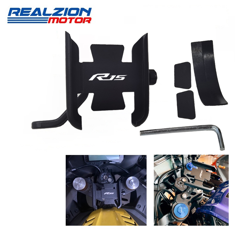REALZIONMOTOR For Yamaha R15 V3 V2 R15v3 R15v2 Cell Phone Holder Mobile ...
