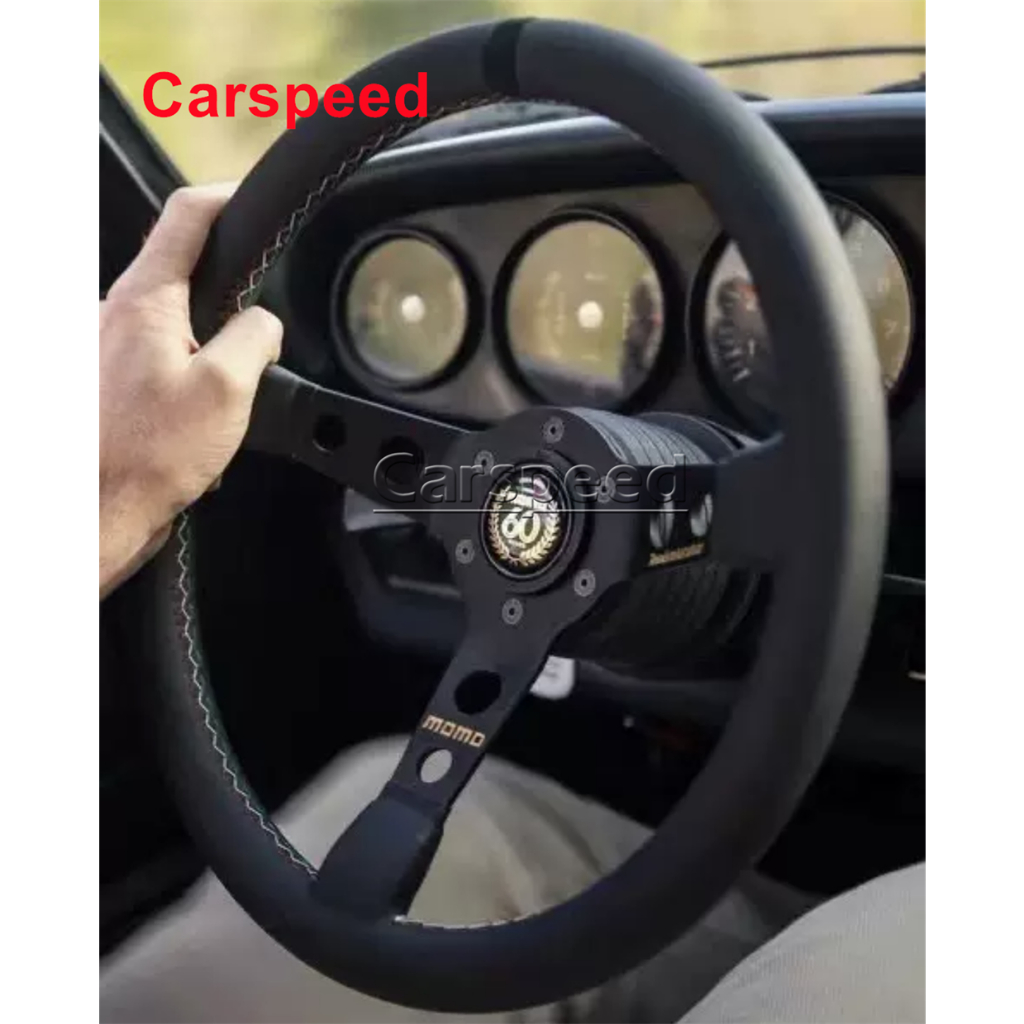 14inch MOMO 60th Anniversary Sim Racing Sport Steering Wheel Deep Corn Drift Gaming Steering ...