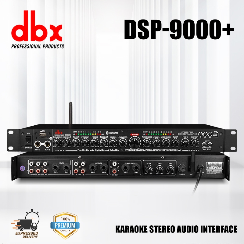 Dbx DSP-9000+Professional Preamp Effect Processor, Support Balanced, Microphone Anti-Roaring ...