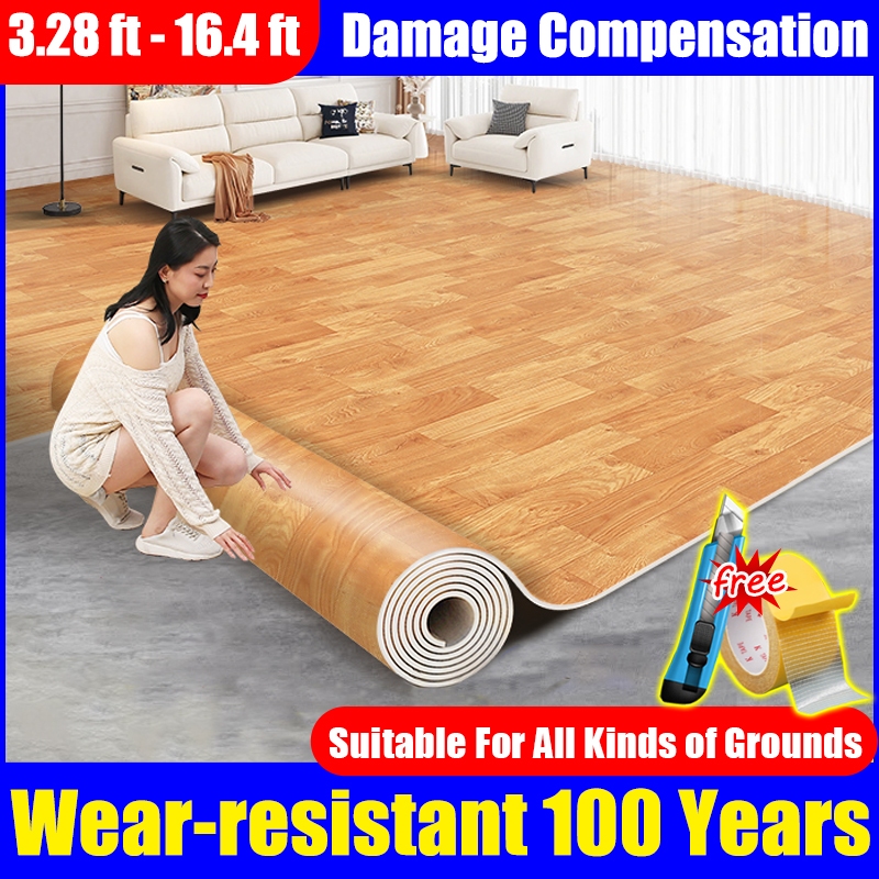 [DIY16.4 ft]Tikar Getah Tebal 1 Gulung New Design LVT Modern 3D ...