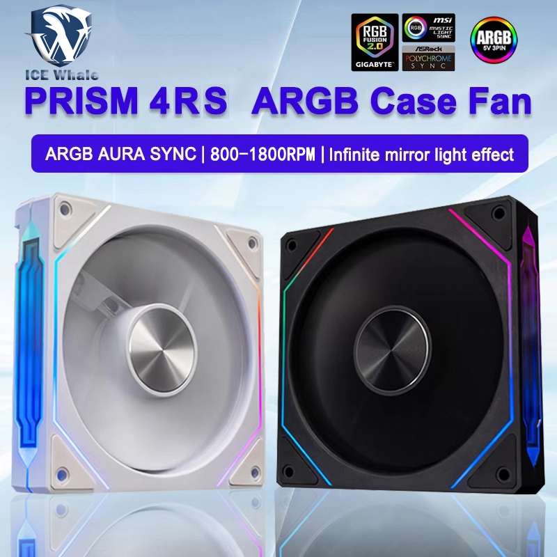 ICE Whale Prism 4RS ARGB CPU Fan 120mm Infinity Mirror Design 5V 3PIN ...