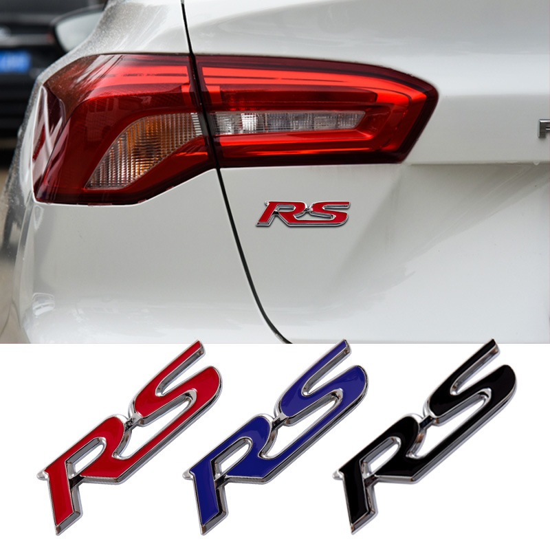 Car Metal RS Car Stickers Sports Version Modifications Car RS Logo RS ...