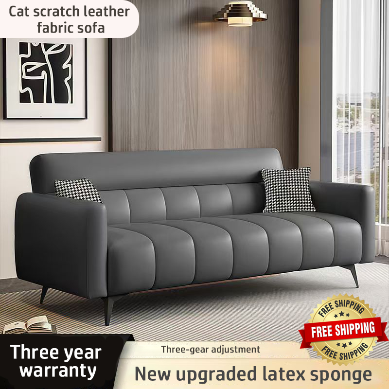 hanw Folding Bed hanw Dual-purpose Foldable Beds Lazy Sofas PU Leather ...