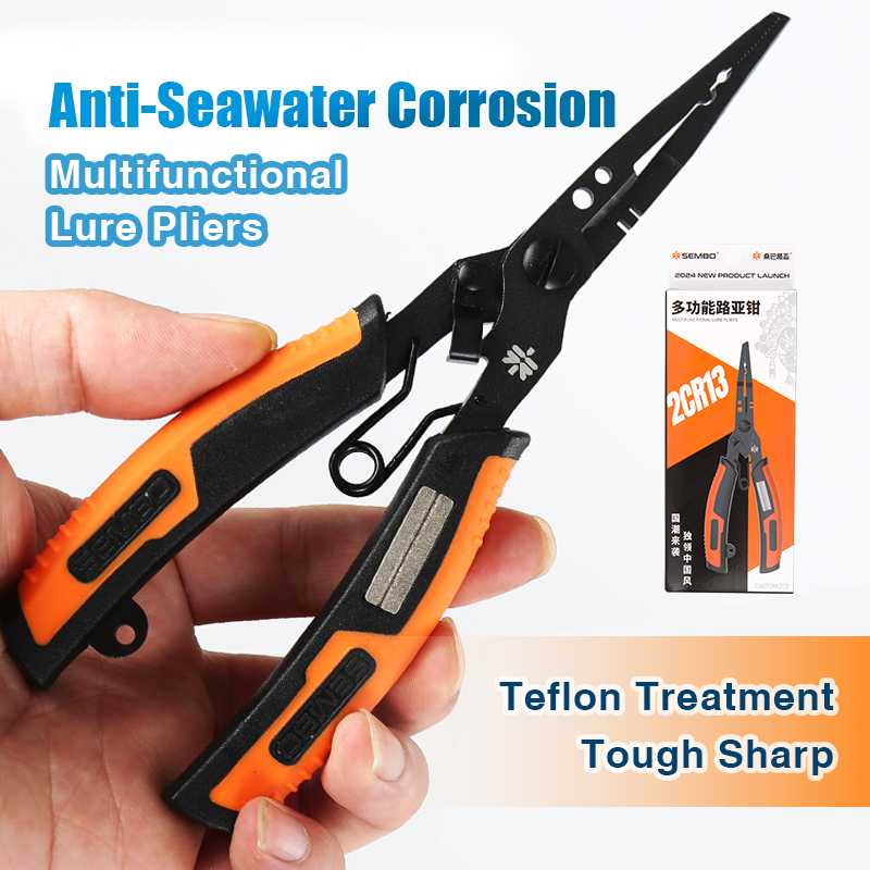 Multifunctional Lua pliers for cutting pe fish line opening steel ring ...