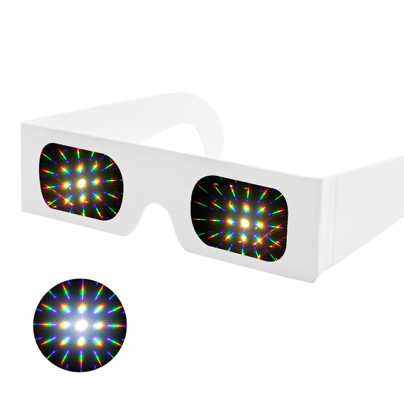 Paper Prisms Diffraction Fireworks Glasses Lenses for Laser Shows,Raves,Lights | Shopee Malaysia