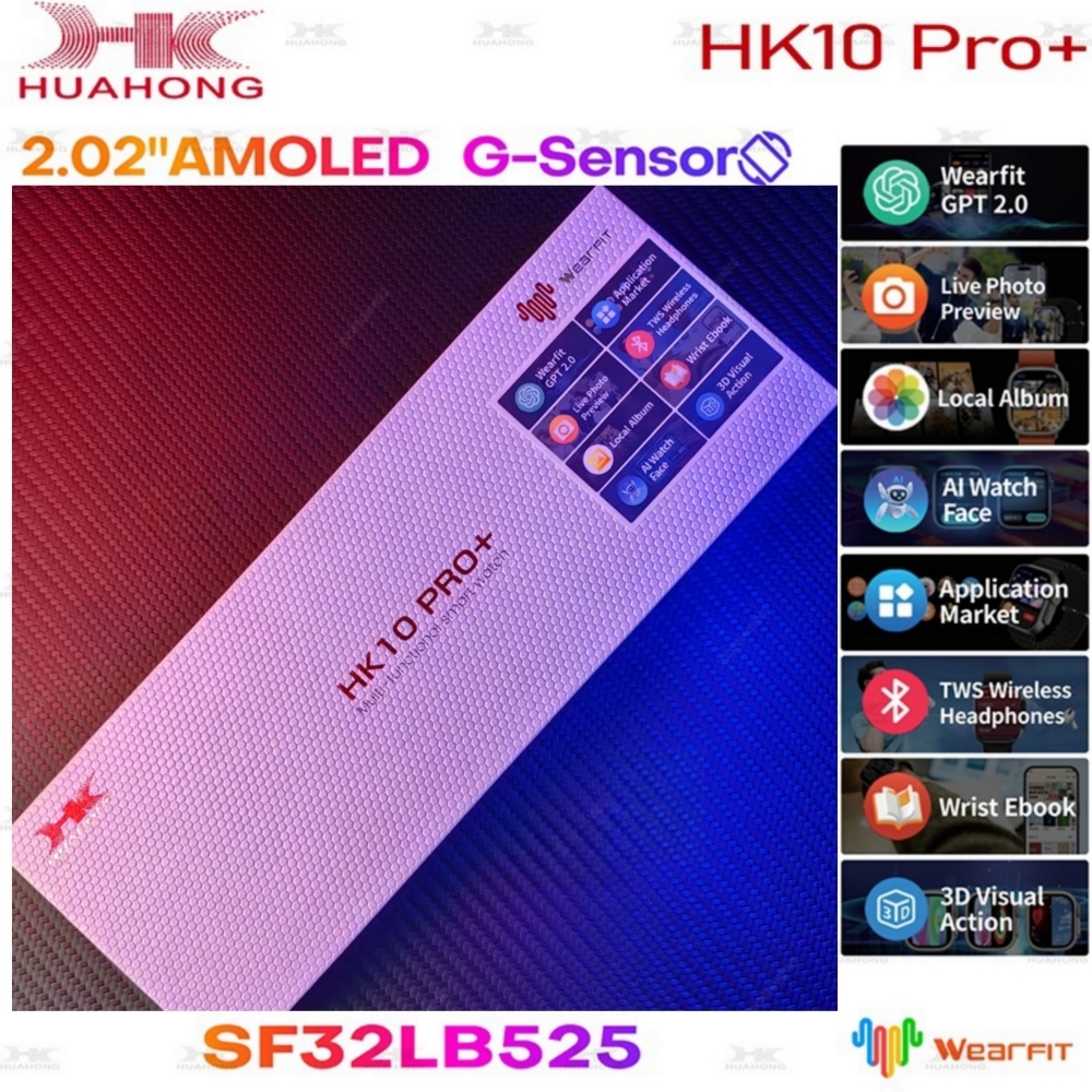 HK10 Pro Plus (Gen5) AMOLED Smart Watch Men's Women's Gravity Sensing ...