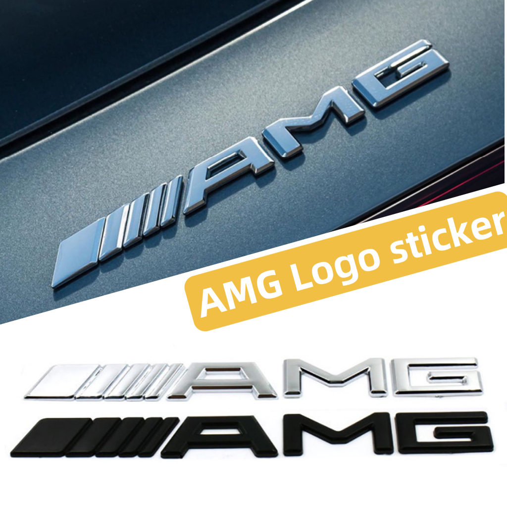 Mercedes Benz 3D AMG Logo Emblem C-class E-class Logo Car Amg Line ...