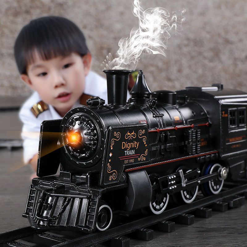 Children's Steam Train Set Toy Train Track Model Toy Boys Love Gifts ...