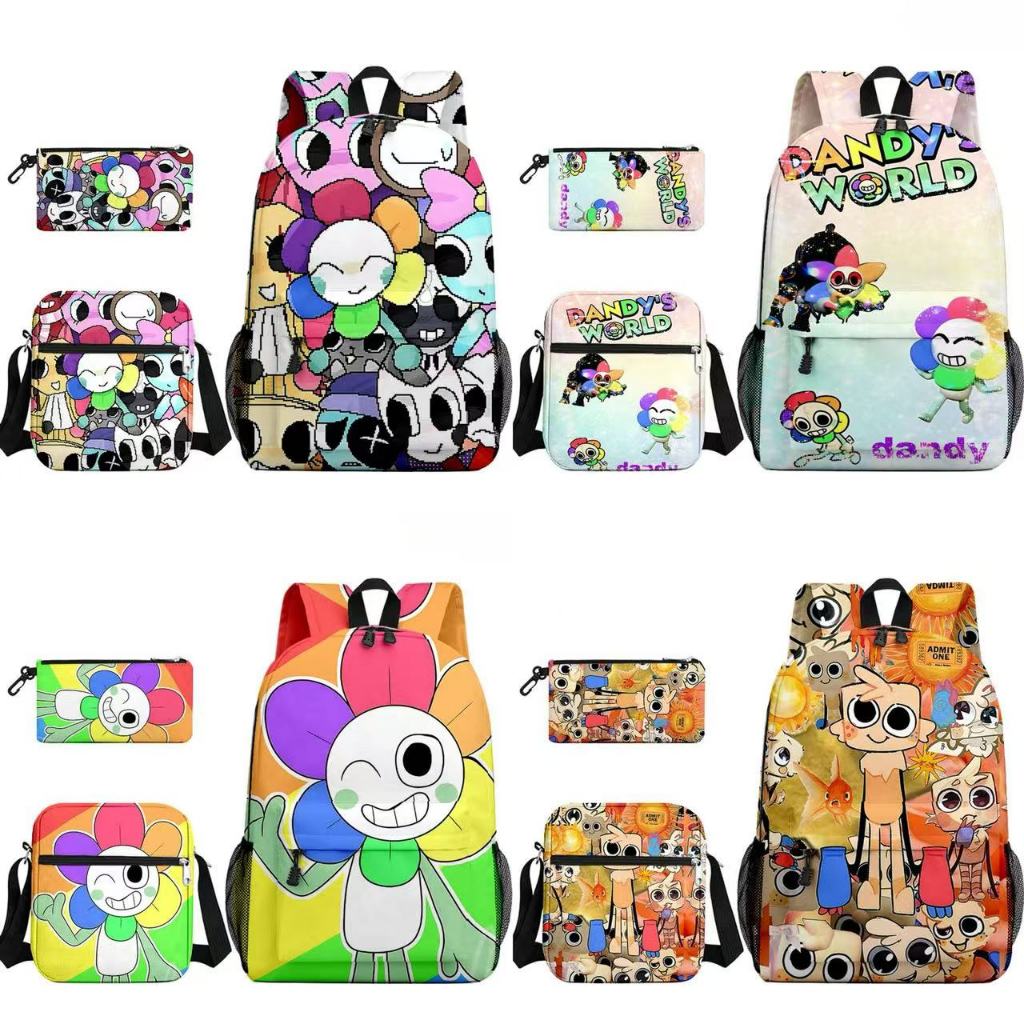Dandy's World Student Backpack Lunch Bag Pencil Case Gift for Kids ...