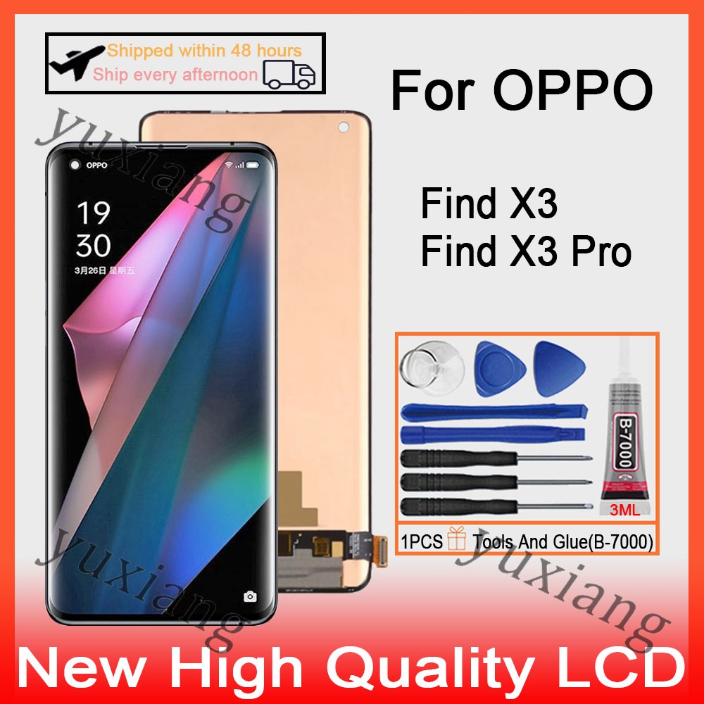 Original AMOLED TFT OPPO Find X3 5G Find X3 Pro 5G LCD Display Touch Screen Replacement | Shopee ...