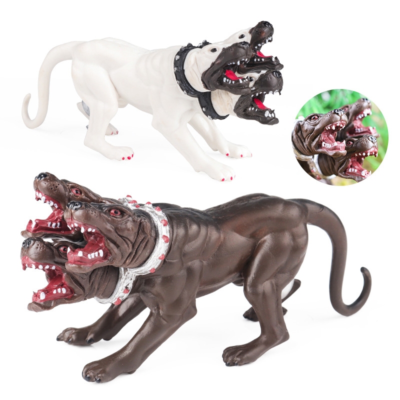 Solid Cerberus Hell Three Headed Dog Mythical Legend Warcraft Figure ...