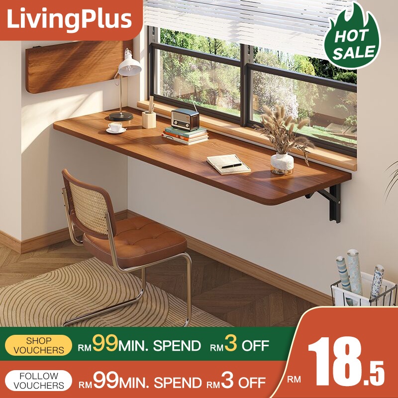 Foldable Table Meja Lipat Study Table Meja Dinding Wall Table Wall ...