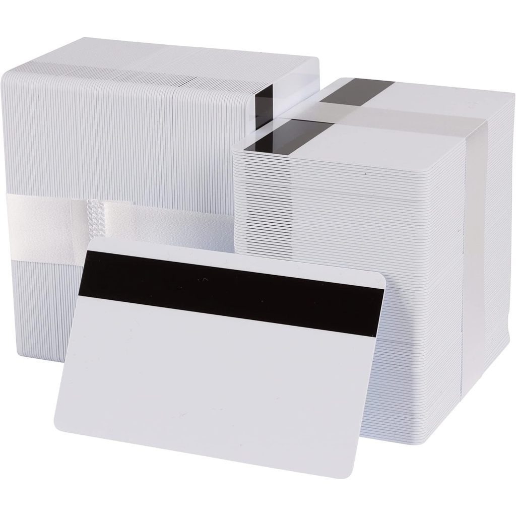 White CR80 PVC Cards with Hi-Co Magnetic Stripe 30 Mil - Not Encoded ...
