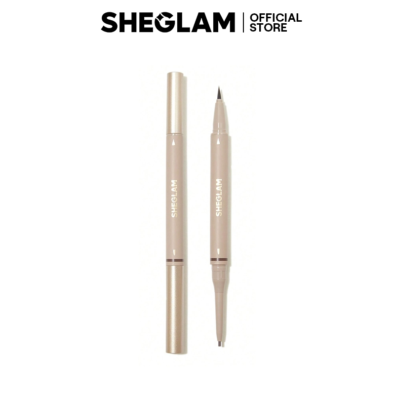 SHEGLAM Brows On Demand 2-In-1 Brow Pencil - Waterproof Liquid Eyebrow ...