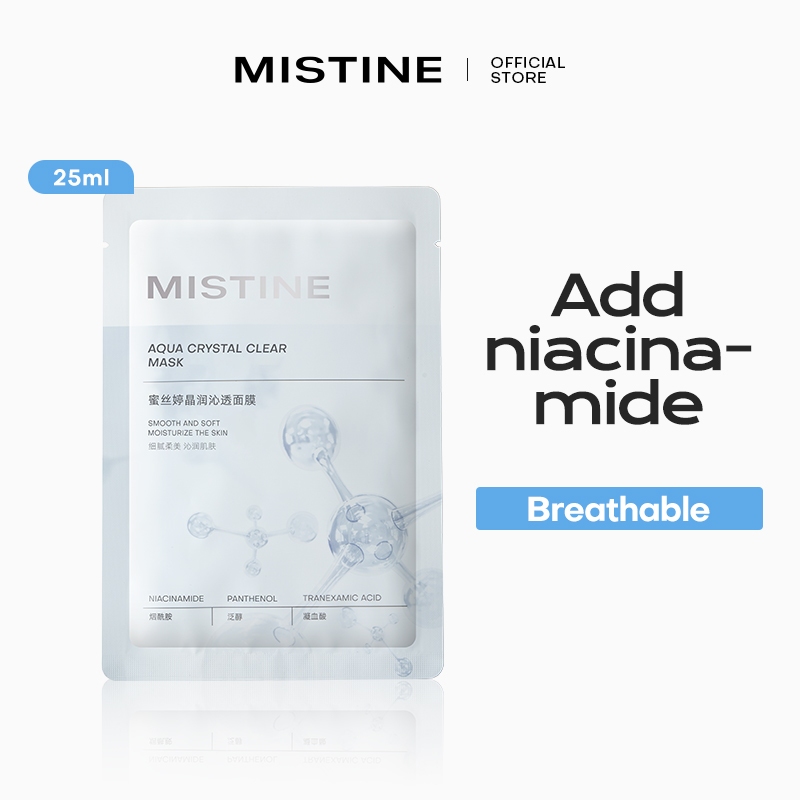 MISTINE Face Mask Aqua Crystal Clear Mask 25ml | Shopee Malaysia