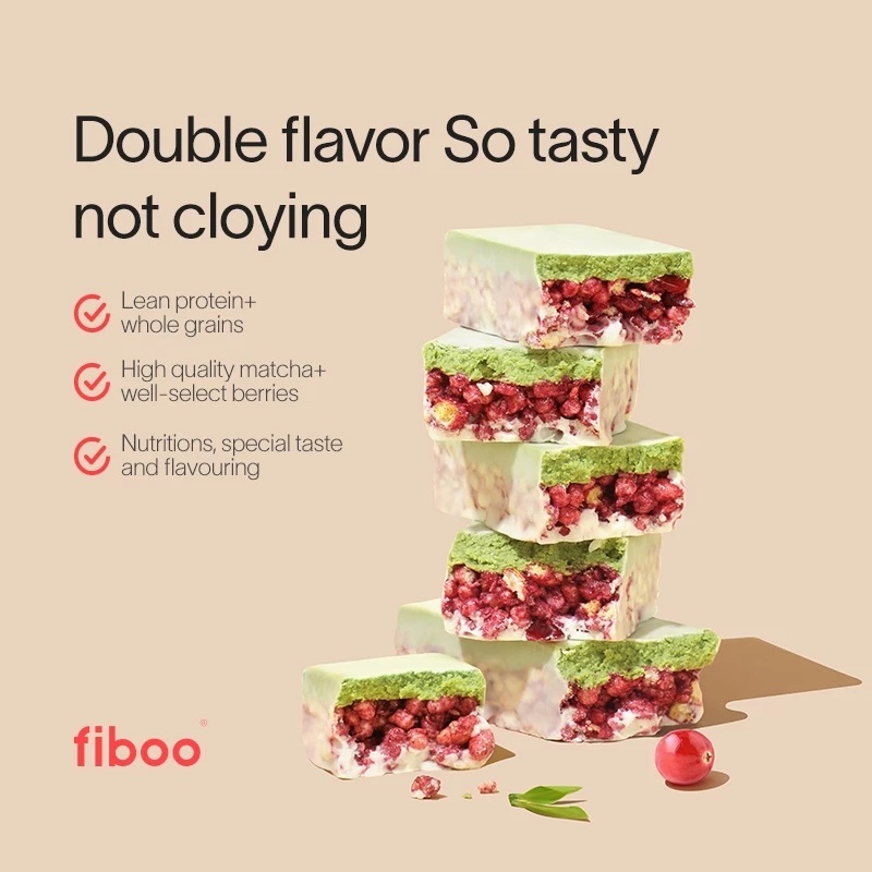 Fiboo Protein Bar Sugar-Free Whey Protein Full Belly Meal Replacement ...