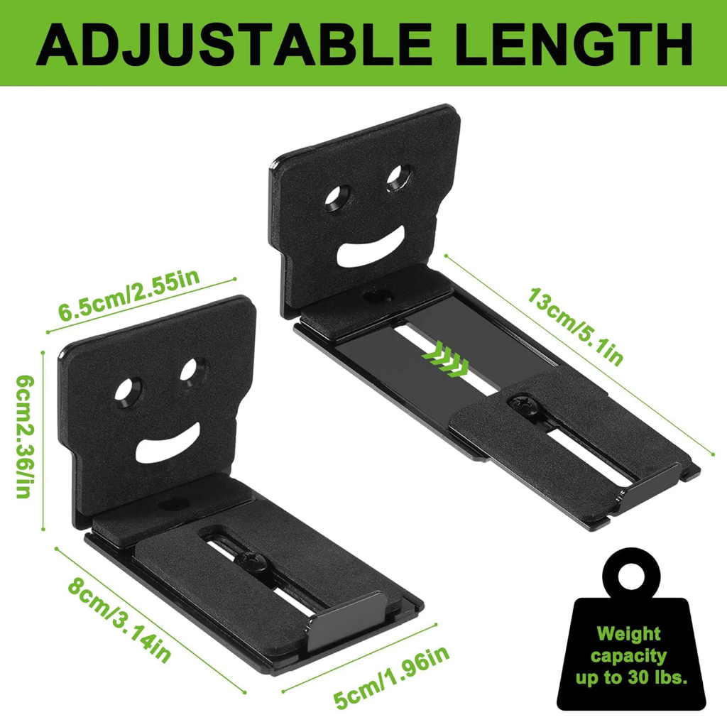 Adjustable Sound Bar Mounts Speaker Bracket suitable for Soundbar of ...