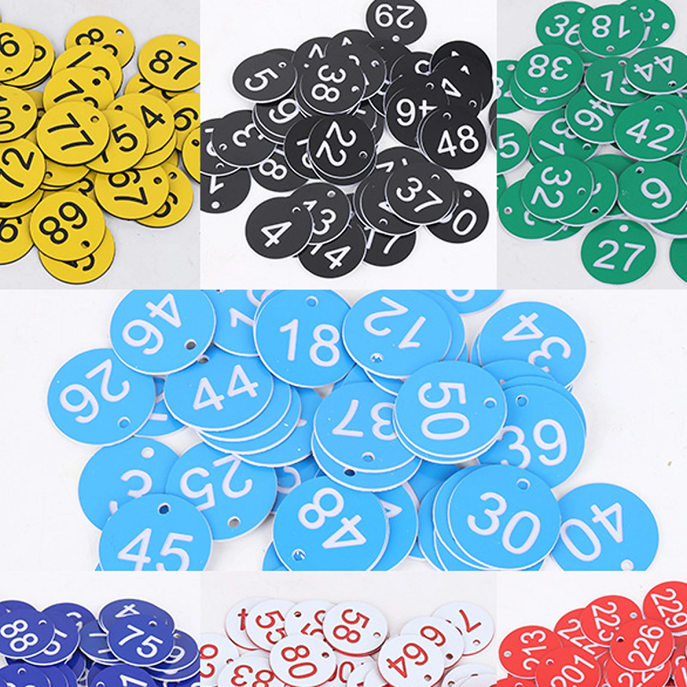 1-50 Numbered Sign Labels Beehive Tags Livestock Beekeeping Supply Red ...