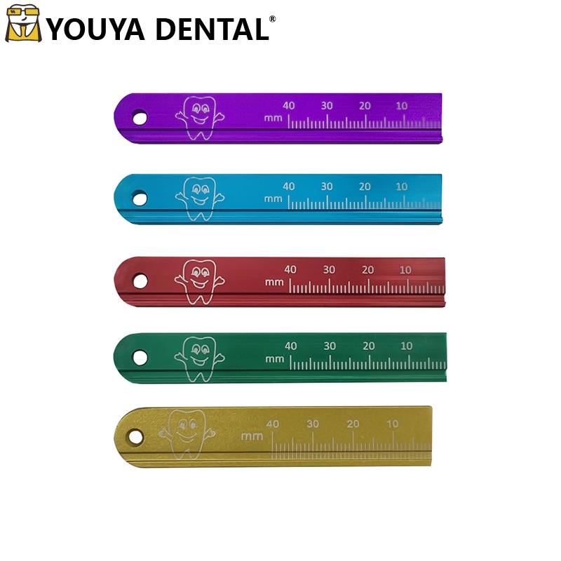 1pcs Dental measuring tape Aluminium Endodontic Finger Rulers Materials ...