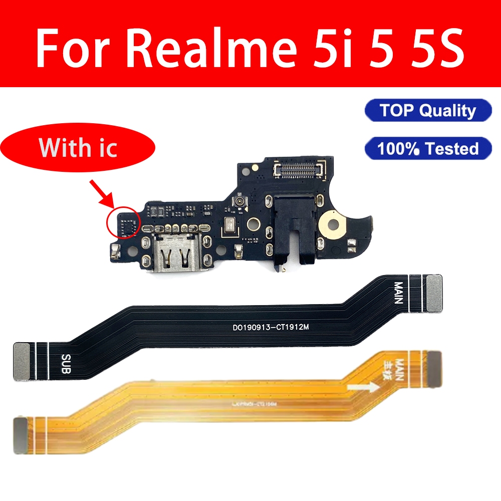 For Realme 5i 5 5S USB Board LCD Display Main Motherboard Connector ...