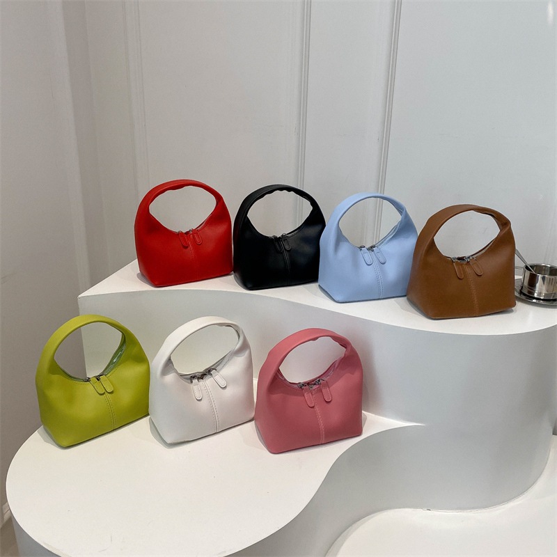 Hhnbnb Fashion Handbag Women Elegant Candy Color Leather Bucket Bag ...