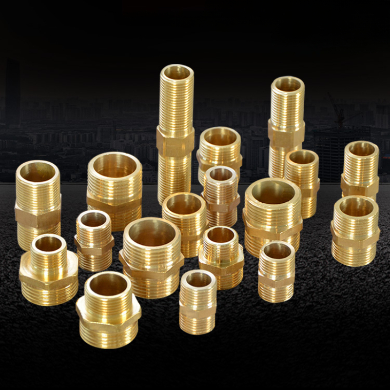 【YHD1】Brass Hex Bushing Reducer Pipe Fitting 1/8 1/4 3/8 1/2 3/4 F to M ...