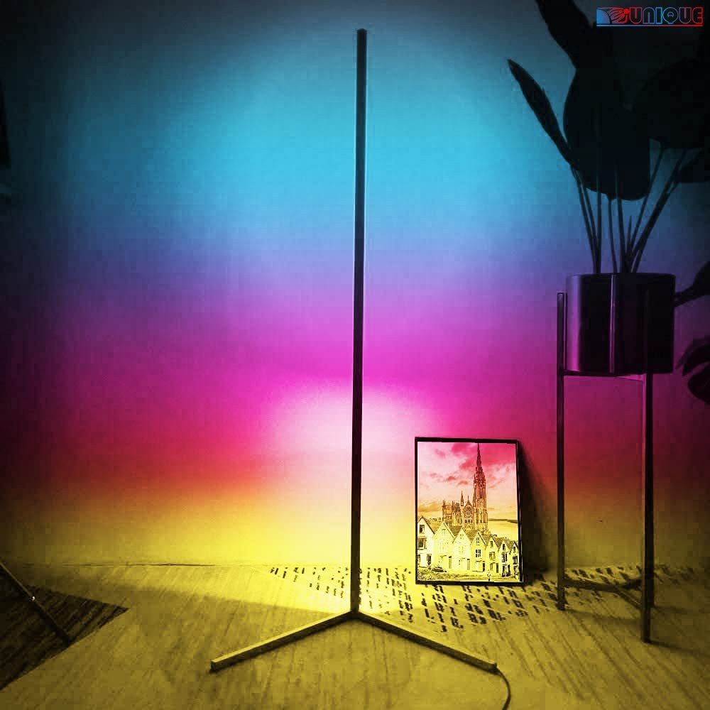 Smart Music aura sync LED corner rgb floor lamp.Simple and modern ...
