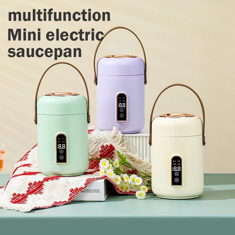 500ML Portable Health Electric Stew Pot Household Student Small Mini ...