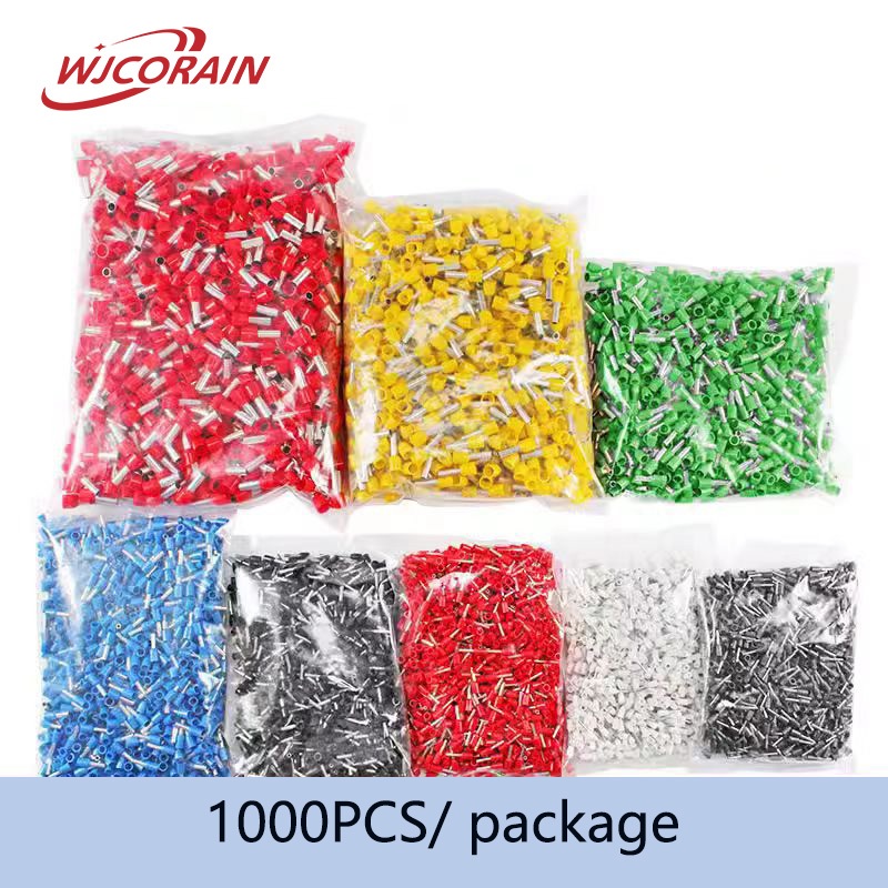 1000PCS Cord end terminal wire connector Pin type copper terminal wire ...