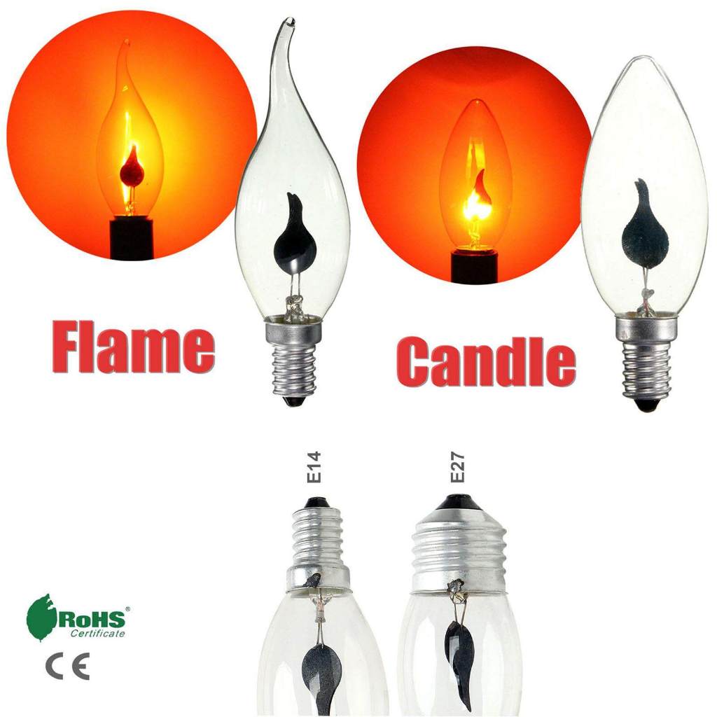 Candle Light Bulb Led Fire Vintage Lanterns 220V Lotus E27 Flickering ...
