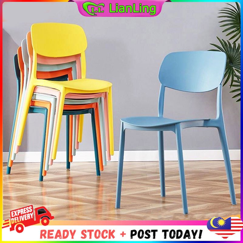 Nordic Candy Chair Plastic Chair Cafe Chair Dining chair study chair ...