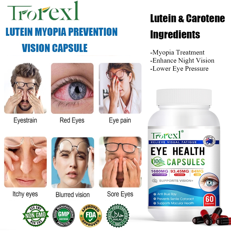 Trorexl【Bright Eyes】Eye protection capsules carotene Protect eyesight ...