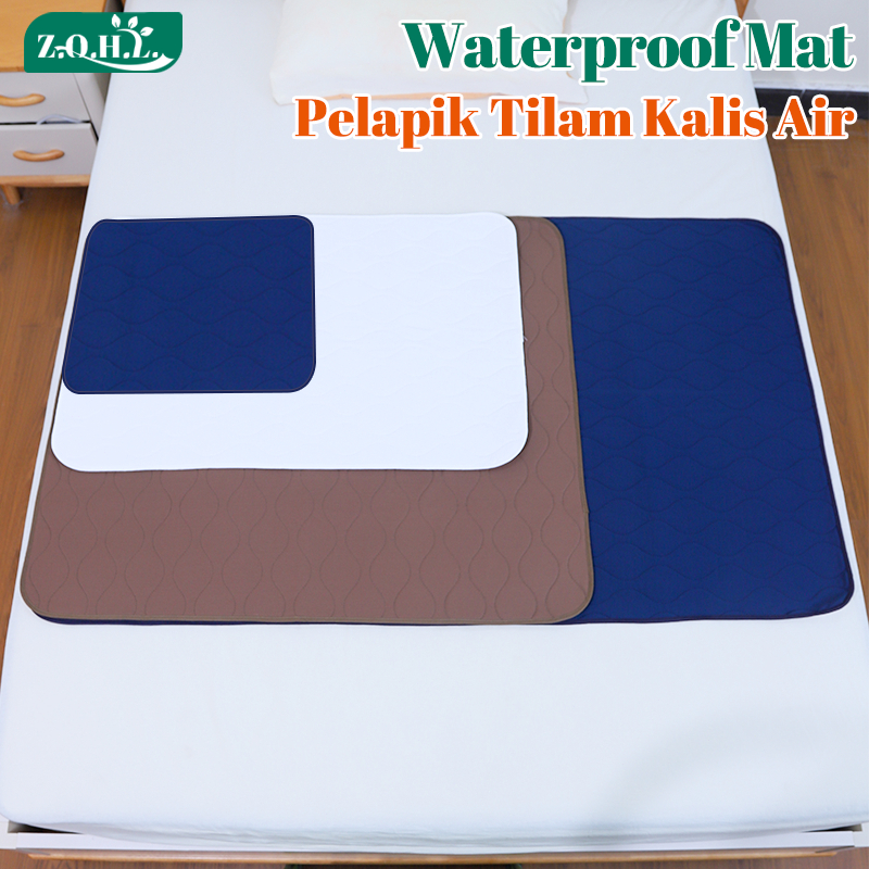 Zhenqinghuli Pelapik Tilam Kalis Air Waterproof Mat Incontinence Bed ...