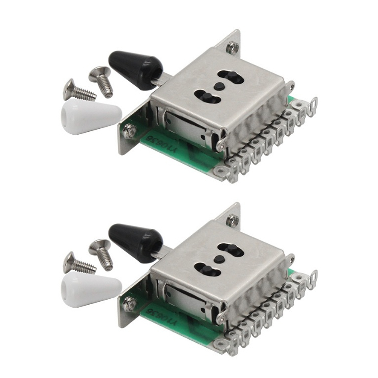 FLEOR 2pcs Electric Guitar 5-Way Switch Guitar Pickup Selector Switch ...