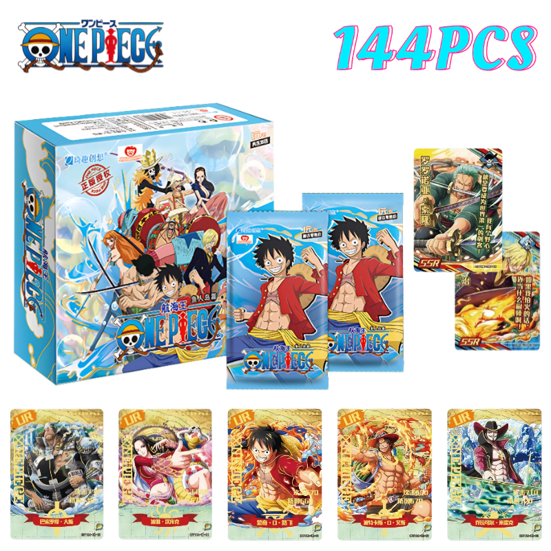 New 144 One piece tcg rare SER/SSR/UR kad luffy zoro Sanji Flash card ...