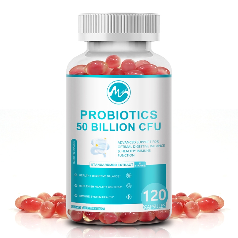 Minch Probiotics 50 Billion CFU Capsules Organic Prebiotic Blend Gut ...
