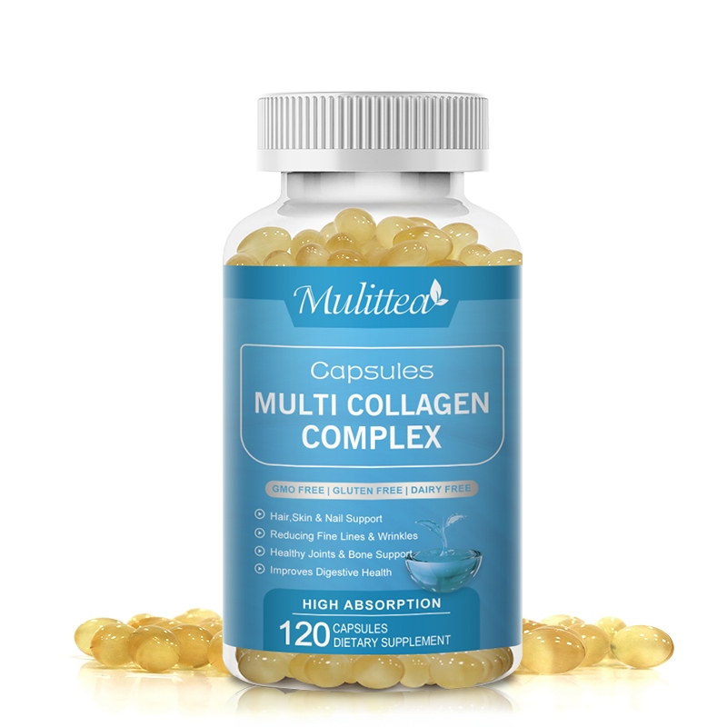 Mulittea Multi Collagen Complex Capsules Healthy Hair, Skin And Nails ...