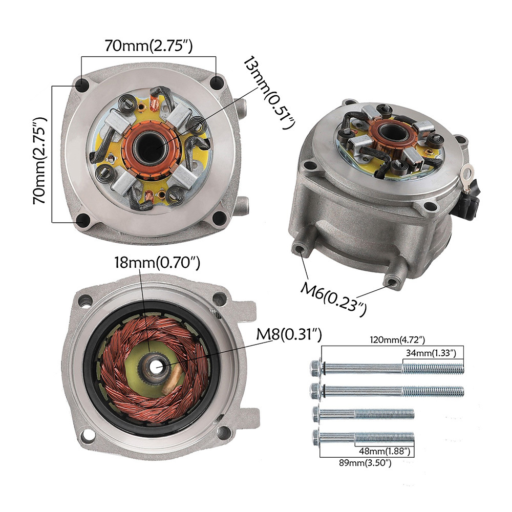 Electric Start Motor Starter 50c 49cc 2 Stroke Engine 40-6 Mini Dirt ...