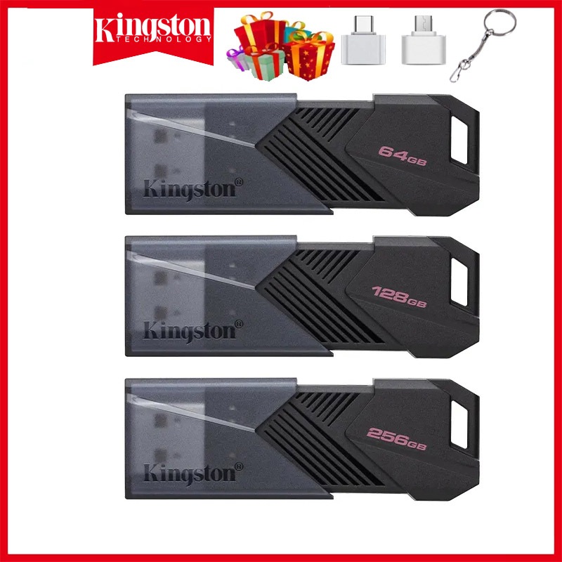 Kingston USB 3.2 High-Speed Flash Memory Driver 128GB, 256GB, 64GB ...