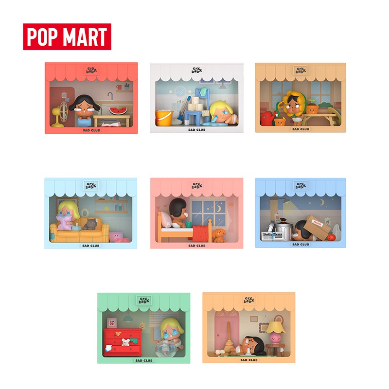 POP MART CRYBABY Sad Club Series Scene Sets Blind Box(whole set) | Shopee Malaysia