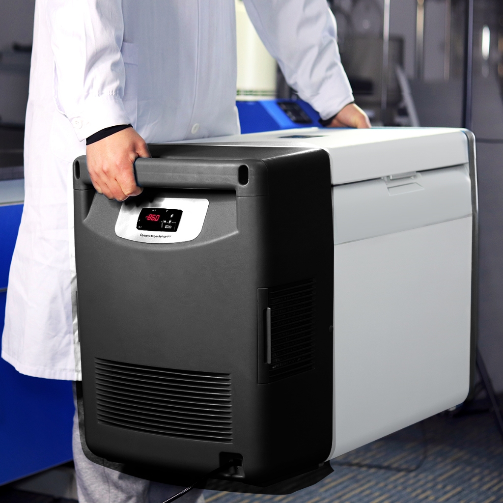 20L Black Ultra-Low Temperature Freezer-86°C Lab Cryogenic Freezer -123 ...